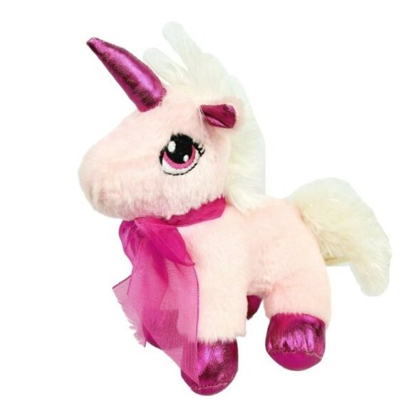 Dan Dee | Toys | Dan Dee Pink Unicorn Plush Bow Big Eyes Shiny Horn ...